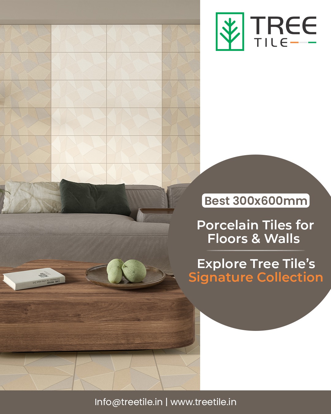 300x600mm Porcelain Tiles for Floors & Walls | Explore Tree Tile’s ...